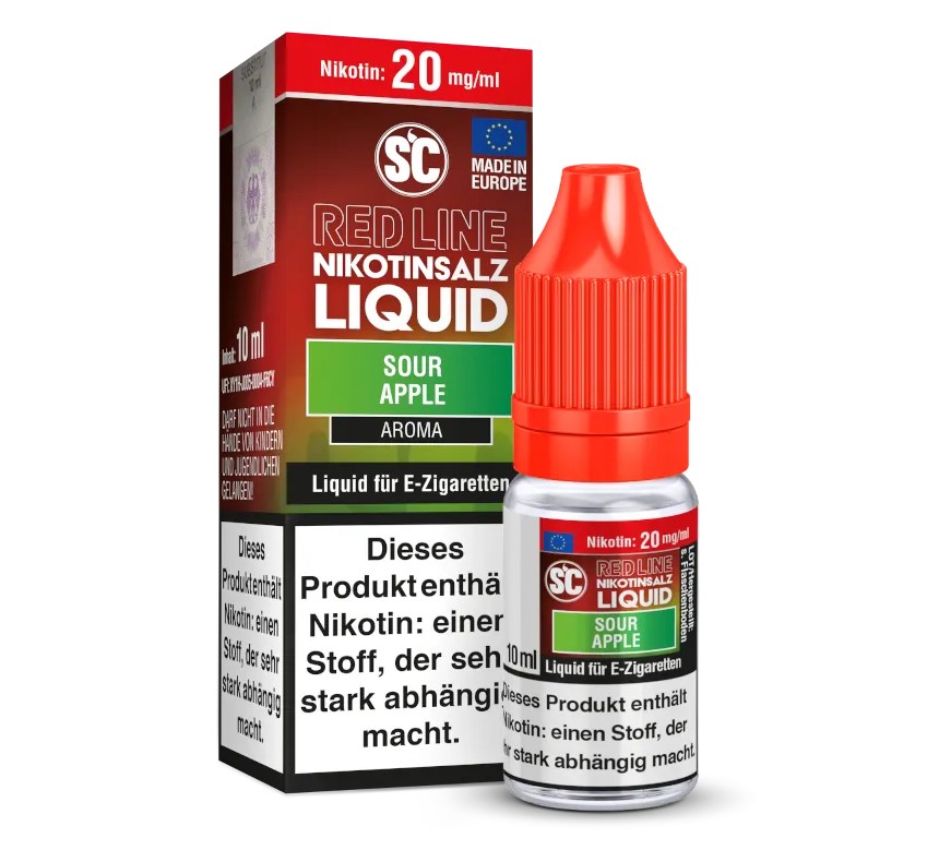 SC Red Line - Sour Apple Nikotinsalz Liquid online kaufen | Mc Smoker ...