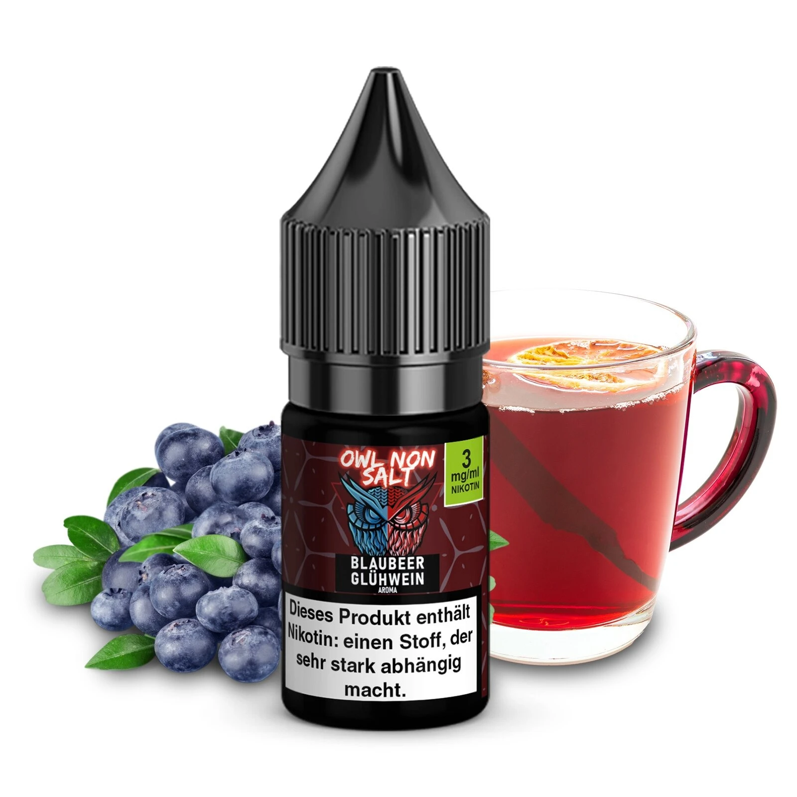 OWL Non Salt - Blaubeer Glühwein Liquid 10ml online kaufen | Mc Smoker ...