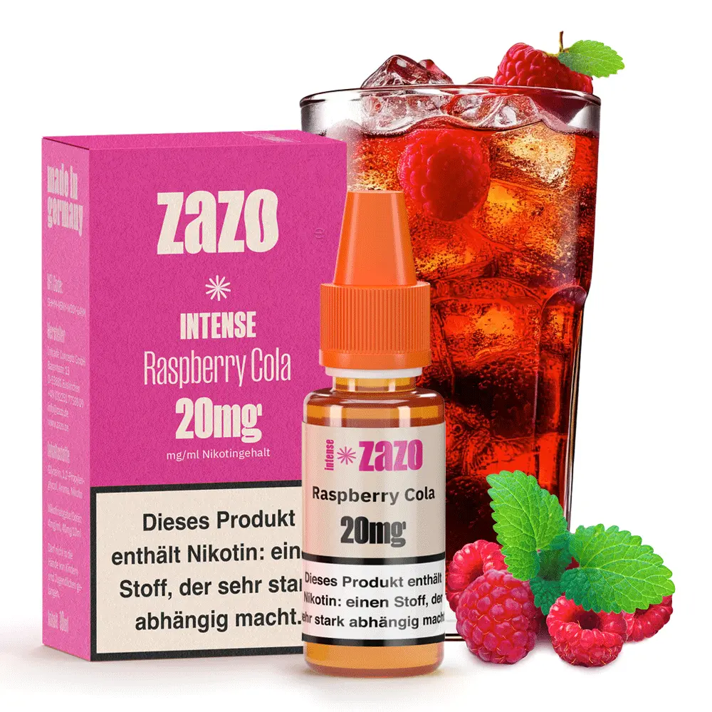 ZAZO INTENSE - Raspberry Cola Nikotinsalz Liquid online kaufen | Mc ...