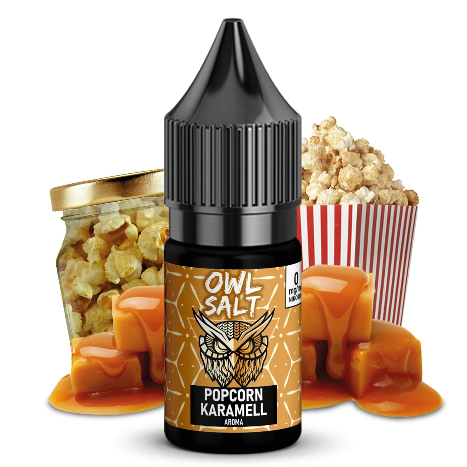 OWL Salt - Popcorn Karamell Liquid 10ml online kaufen | Mc Smoker | Mc ...