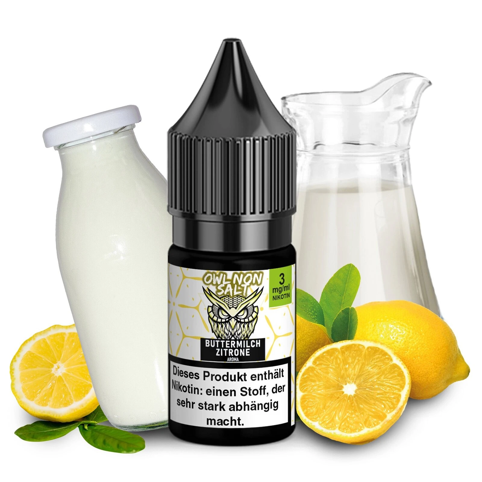 OWL Non Salt - Buttermilch Zitrone Liquid 10ml online kaufen | Mc ...